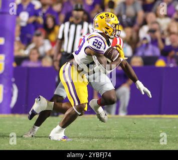 LSU running back Caden Durham (29) caries against Louisiana Tech ...