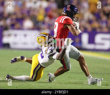 Mississippi wide receiver Cayden Lee (19) runs a pass pattern during an ...