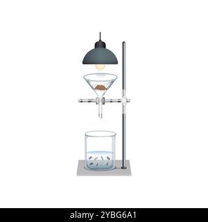 Berlese funnel experiment, illustration Stock Photo - Alamy