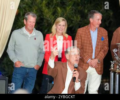 Gov. Brian Kemp speaks during the State of the State, Thursday, Jan. 15 ...