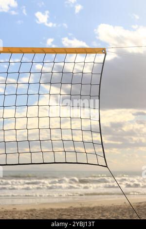 Beach volleyball net close-up Stock Photo - Alamy