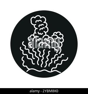 Blasting line black icon. Sign for web page, mobile app, button, logo ...