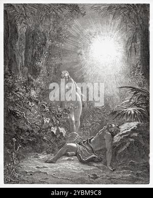 The Creation - Eve was created by God by taking her from the rib of ...