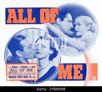 FREDRIC MARCH MIRIAM HOPKINS GEORGE RAFT and HELEN MACK in ALL OF ME ...