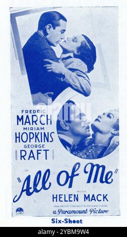 ALL OF ME, Fredric March, Miriam Hopkins, 1934 Stock Photo - Alamy