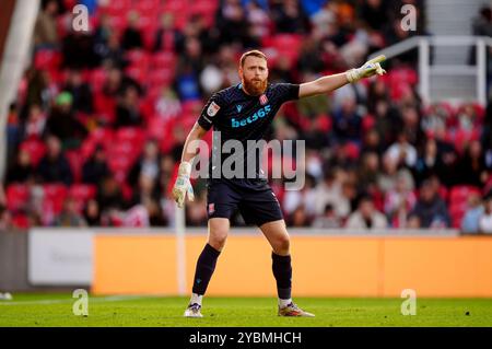 Stoke City goalkeeper Viktor Johansson during the Sky Bet Championship ...