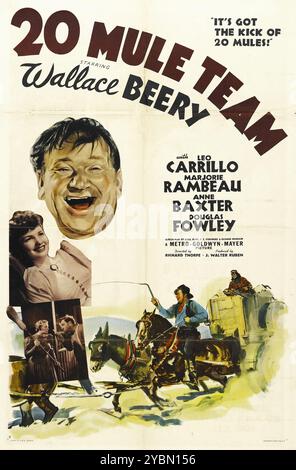 20 Mule Team (MGM, 1940) Wallace Beery, Leo Carrillo, Marjorie Rambeau ...