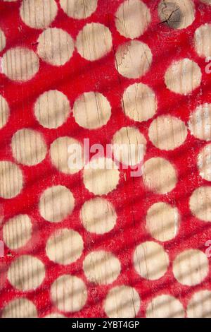 Detailed image of very old and aged color graffiti drawing on the wall ...