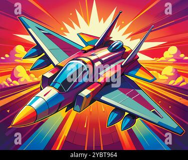F-35 F-16 fighter jet seen from the side view vector illustration ...