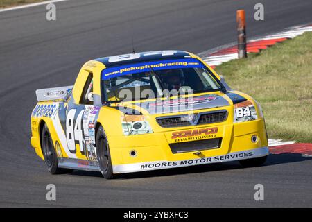 Matthew Moore competing in the 2024 British Pick-Up Truck Racing ...