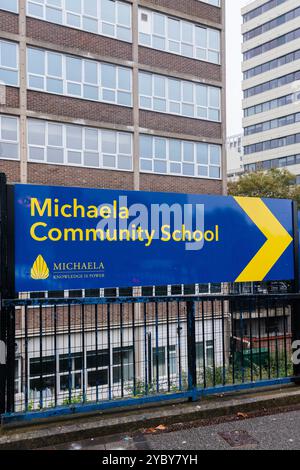Exterior photos of Michaela Community School, Wembley, UK. Credit ...