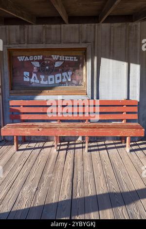 The Wagon Wheel Saloon in Pioneertown,California. Pioneertown was ...