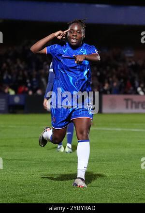 Chelsea's Sandy Baltimore celebrates scoring their side's first goal of ...