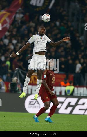 Roma’s Evan Ndicka during the Serie A Enilive soccer match between SS ...