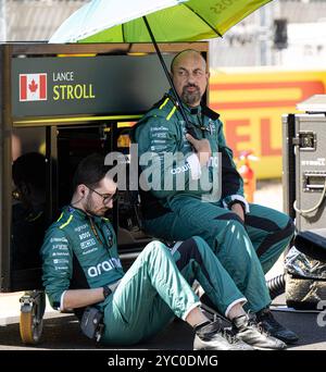 Lance Stroll (Aston Martin Aramco F1 Team, #18) beim Lakeside Fan Forum auf der Buehne, AUS ...