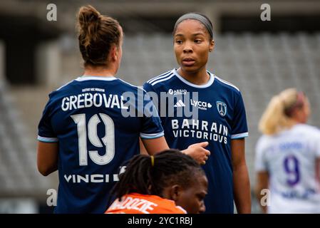 Deja Davis of Paris FC during the Women's French championship, Arkema ...