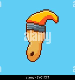 Pixel art Paintbrush game asset design Stock Vector Image & Art - Alamy