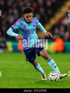 Arsenal's Ethan Nwaneri during the Premier League match at Molineux ...