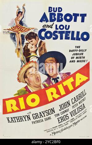 RIO RITA, Lou Costello, Bud Abbott, 1942 Stock Photo - Alamy
