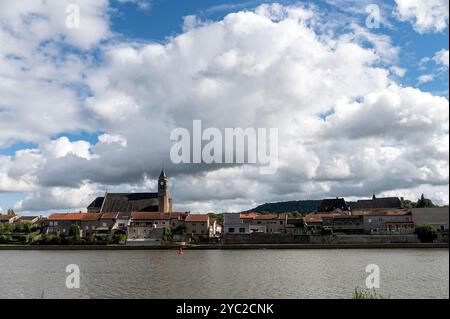 Rettel France 1st October 2024. Eglise Saint-Laurent Church seen across ...