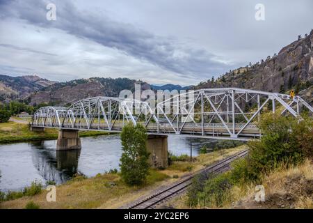 The Hardy Bridge in Montana Stock Photo - Alamy