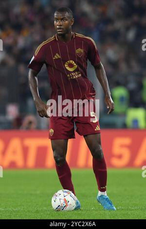 Olimpico Stadium, Rome, Italy - Evan Ndicka of AS Roma during Serie A ...