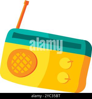 Cartoon transmitter receiver vector illustration on white background ...