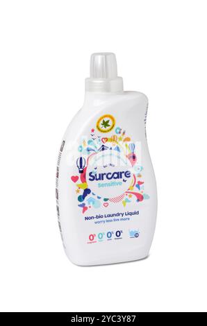 Laundry liquid detergent bottle, isolated on white Stock Photo - Alamy