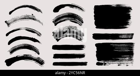 Brush stroke vector. Painted curves Stock Vector Image & Art - Alamy
