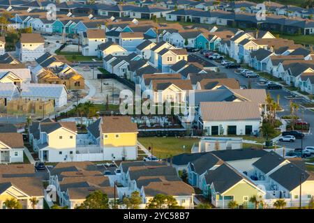Construction in new developing suburban area. Development of ...