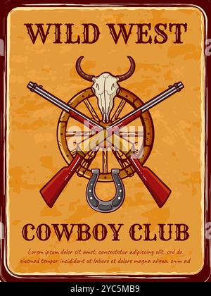 Wild West cowboy horseshoe font letter C. Western cowboy kids ABC ...