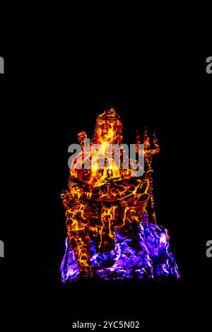 Lord Shiva as destroyer Kaal Bhairava the fierce form with dramatic ...