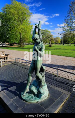 Hermaphroditus statue, Bancroft Gardens, Stratford-upon-Avon, UK Stock ...