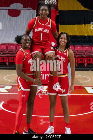 Maryland guard Sarah Te-Biasu (1) in action during the second half of ...