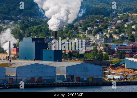 Pulp & Paper Mill, Corner Brooke, Newfoundland, Canada Stock Photo - Alamy