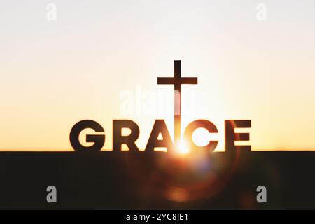 Bright rising sun and sunrise of new year 2025 with shining holy cross ...