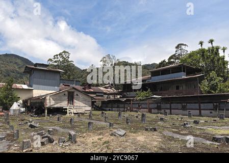 Old buildings of the coffee factory princesa janca in boquete panama ...