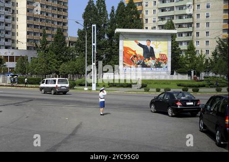 North Korea, Pyongyang, police Stock Photo - Alamy