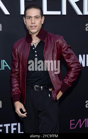 Ivan Emilio attends the arrivals of the Netflix Premiere of “Emilia ...