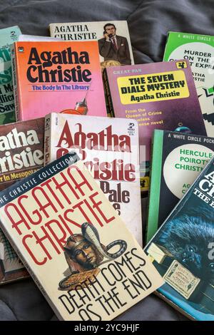 murder mystery books by author Agatha Christie Stock Photo - Alamy