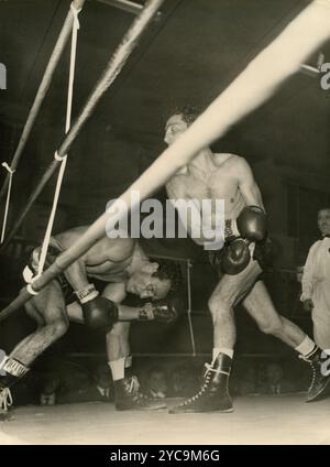 Italian professional boxer Piero Rollo and Rafferty, Cagliari 1960s ...