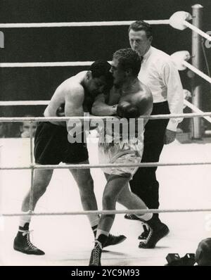 British professional boxer Billy Walker and Nielsen during a match ...
