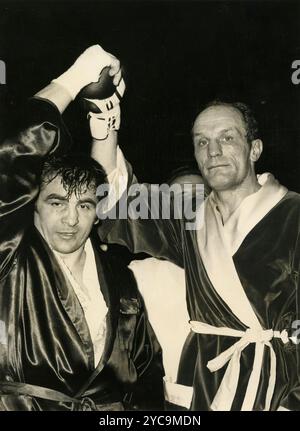 Italian professional boxer Piero Tomasoni, 1950s Stock Photo - Alamy