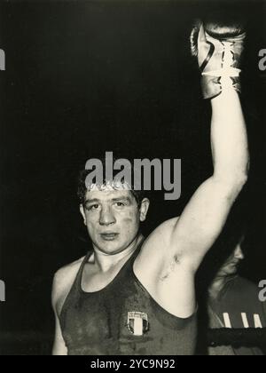 Italian professional boxer Mario Baruzzi, 1960s Stock Photo - Alamy