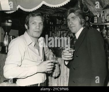 Italian professional boxers Carmelo Bossi and Nino Benvenuti, 1970s ...