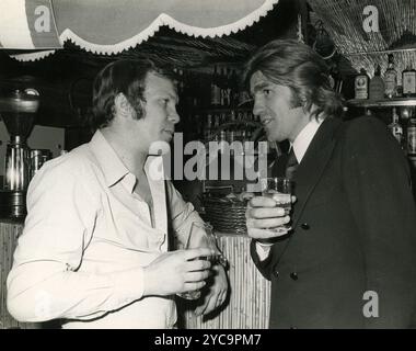 Italian professional boxers Carmelo Bossi and Nino Benvenuti, 1970s ...