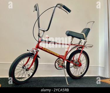 a classic original 1970s raleigh chopper bicycle in london england ...