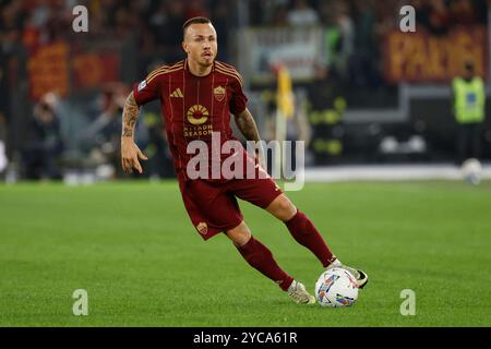 Angelino of AS Roma seen in action during the Serie A match between AS ...