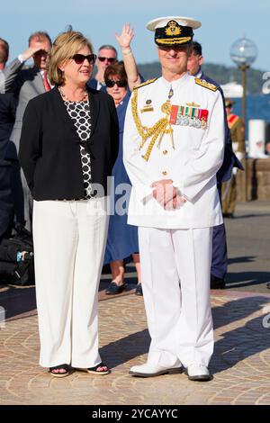 Chief of the Australian Defence Force Admiral David Johnston during ...