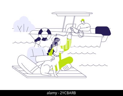 People evacuation abstract concept vector illustration Stock Vector ...